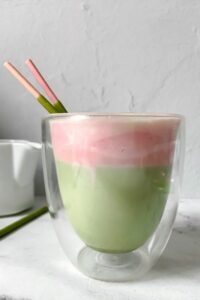 Sakura Matcha Cheese Tea