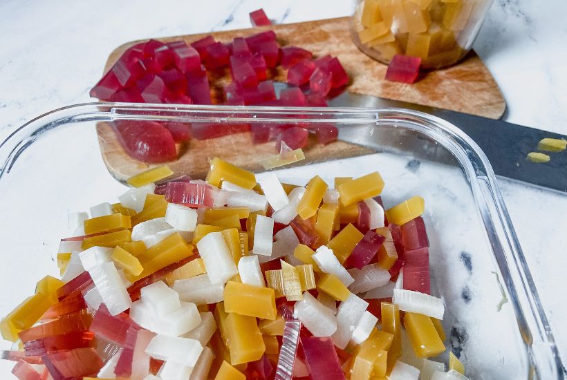 How to Make Rainbow Jelly (Boba Topping)